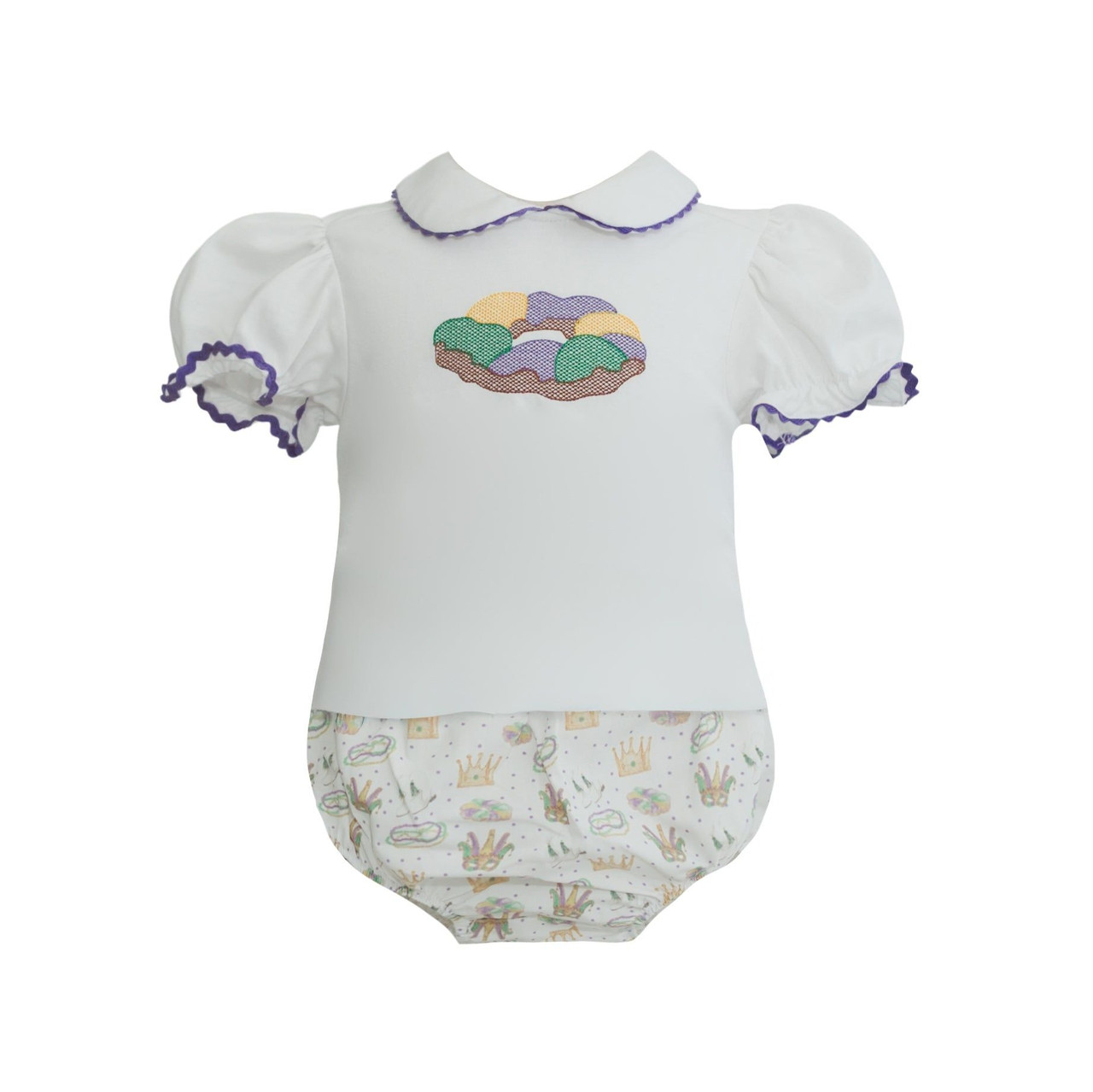 Krewe Kids *MARDI GRAS ICONS* Tatum Girls Diaper Set