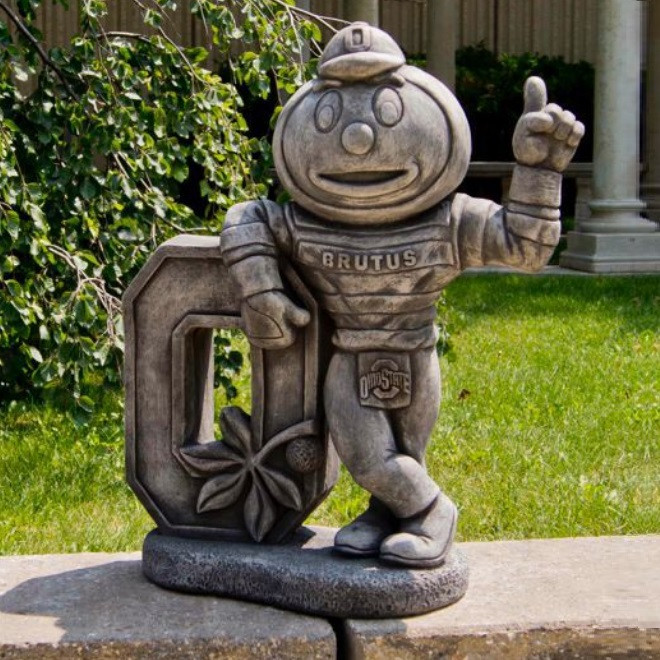 Ohio State Buckeyes Mascot Garden Statue