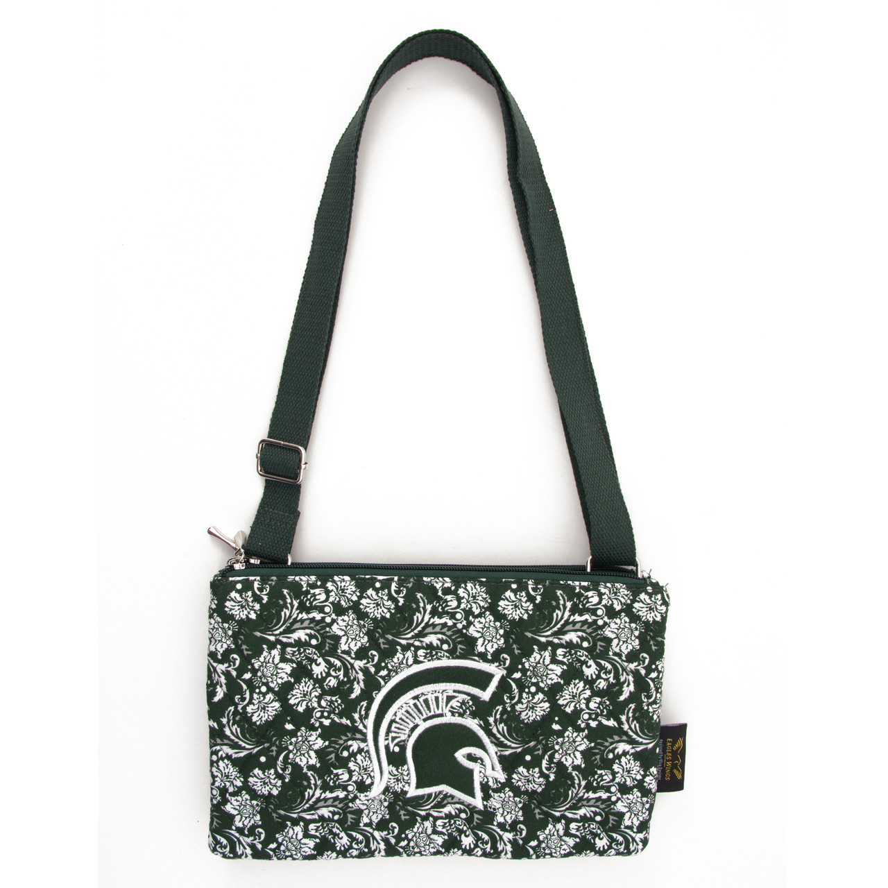 Michigan State Spartans Quilted Cotton Crossbody Purse