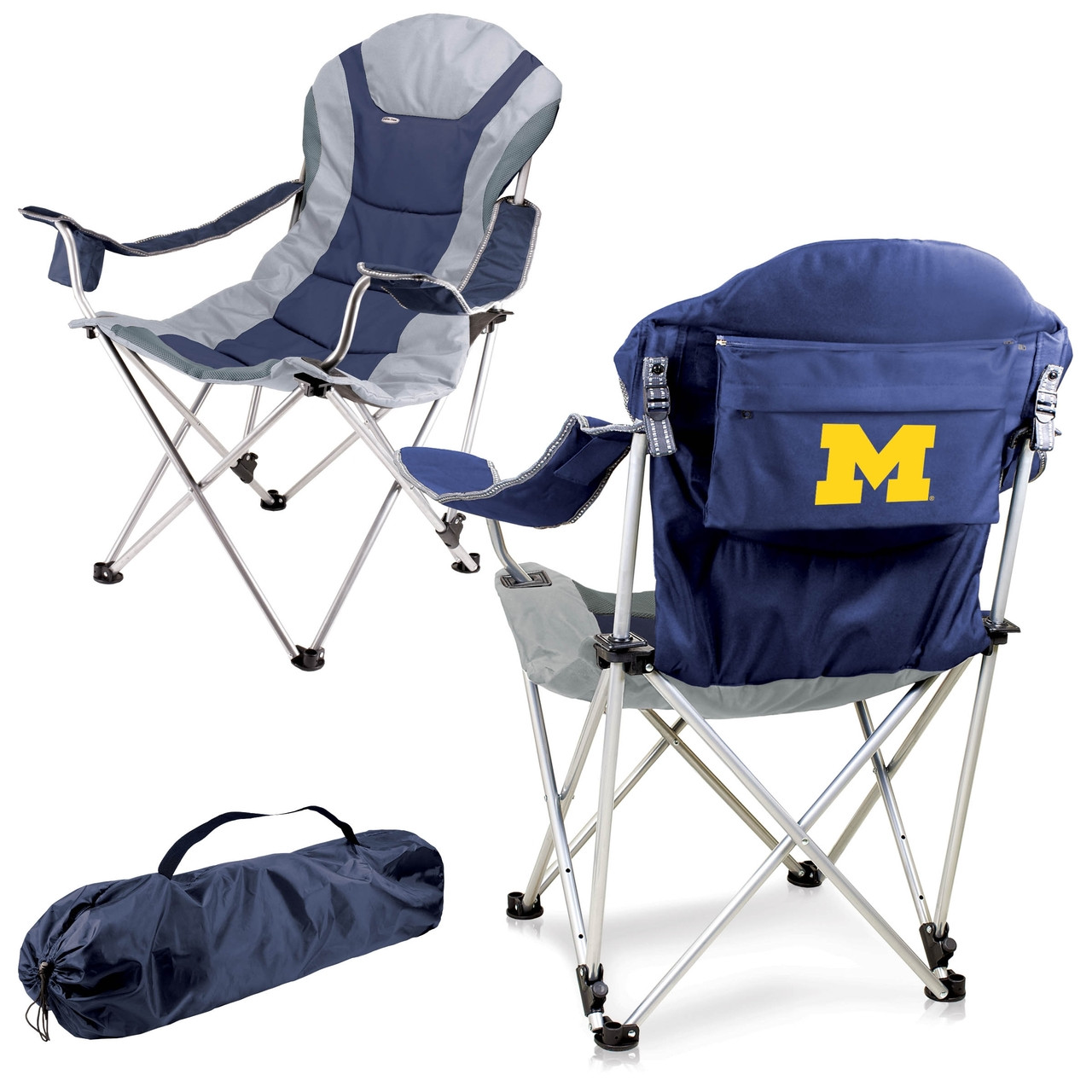 Michigan Wolverines Reclining Camp Chair