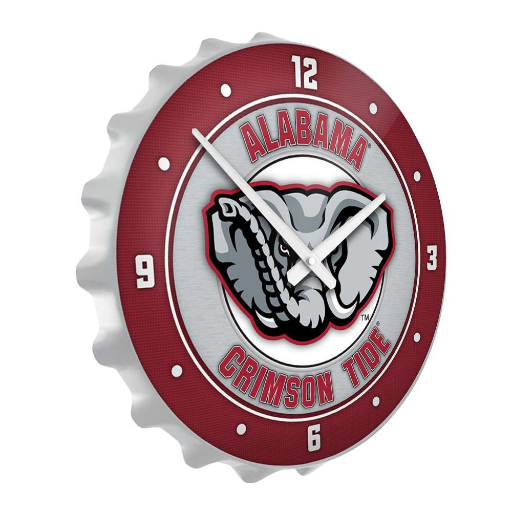 Alabama Crimson Tide: Al Logo - Bottle Cap Wall Clock