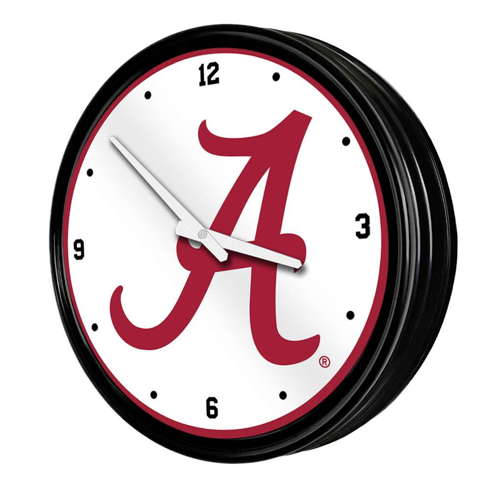 Alabama Crimson Tide: Retro Lighted Wall Clock