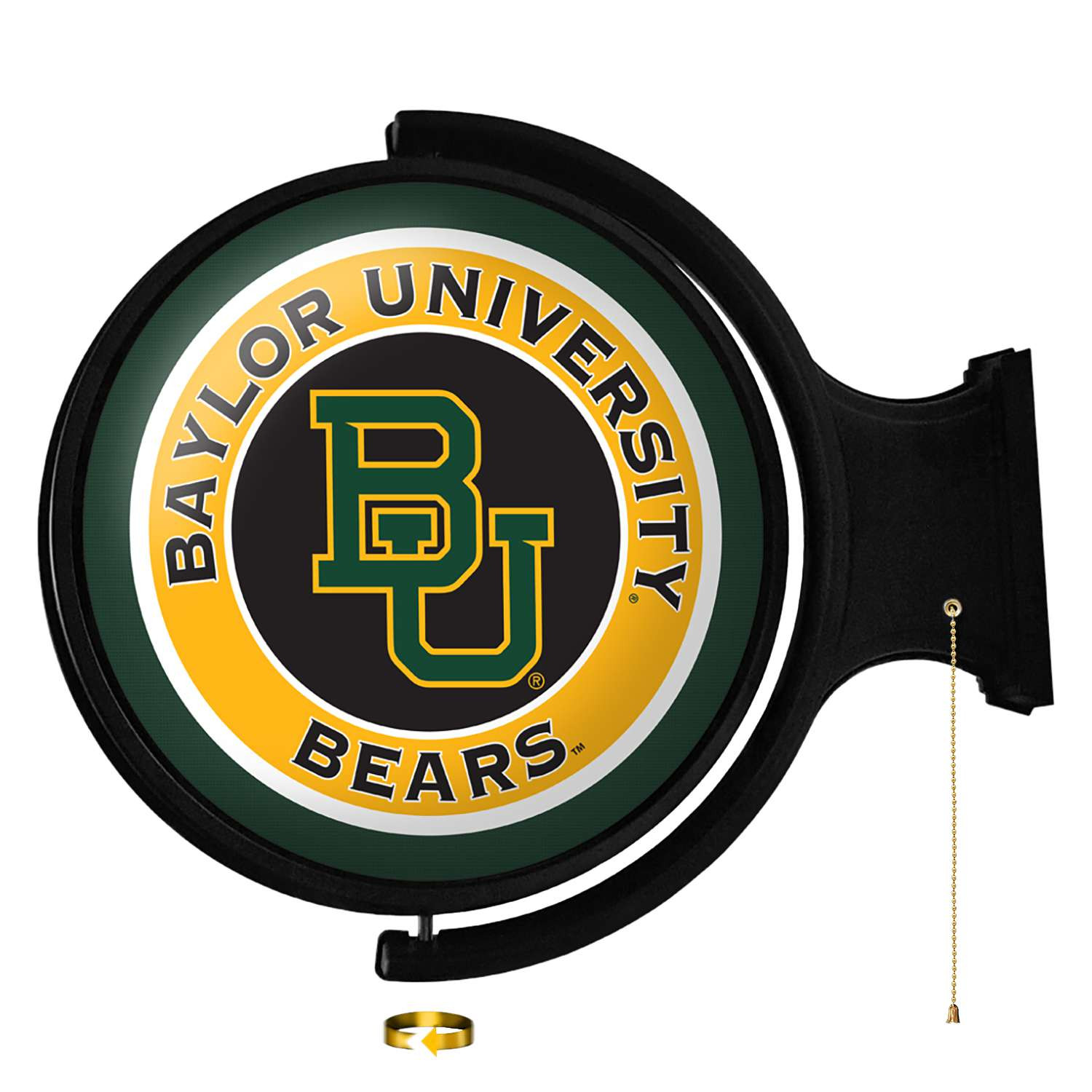 Baylor Bears: Original Round Rotating Lighted Wall Sign