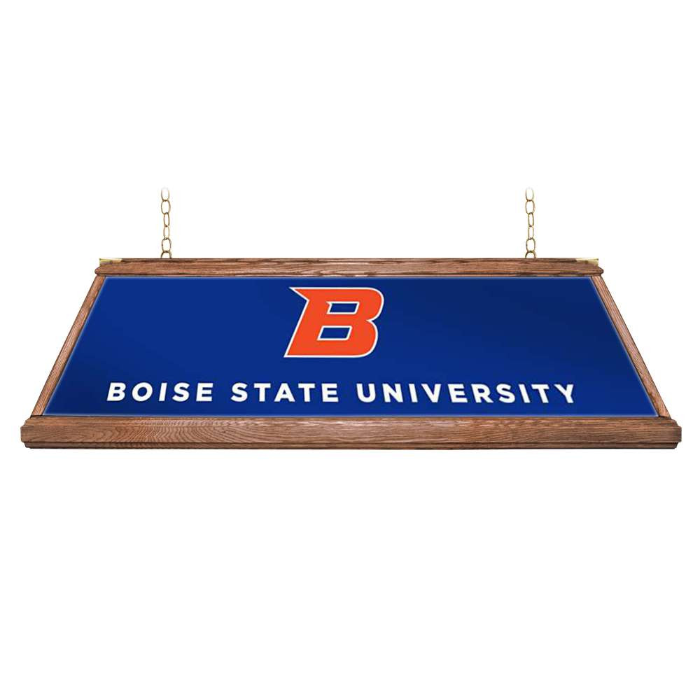 Boise State Broncos: Premium Wood Pool Table Light