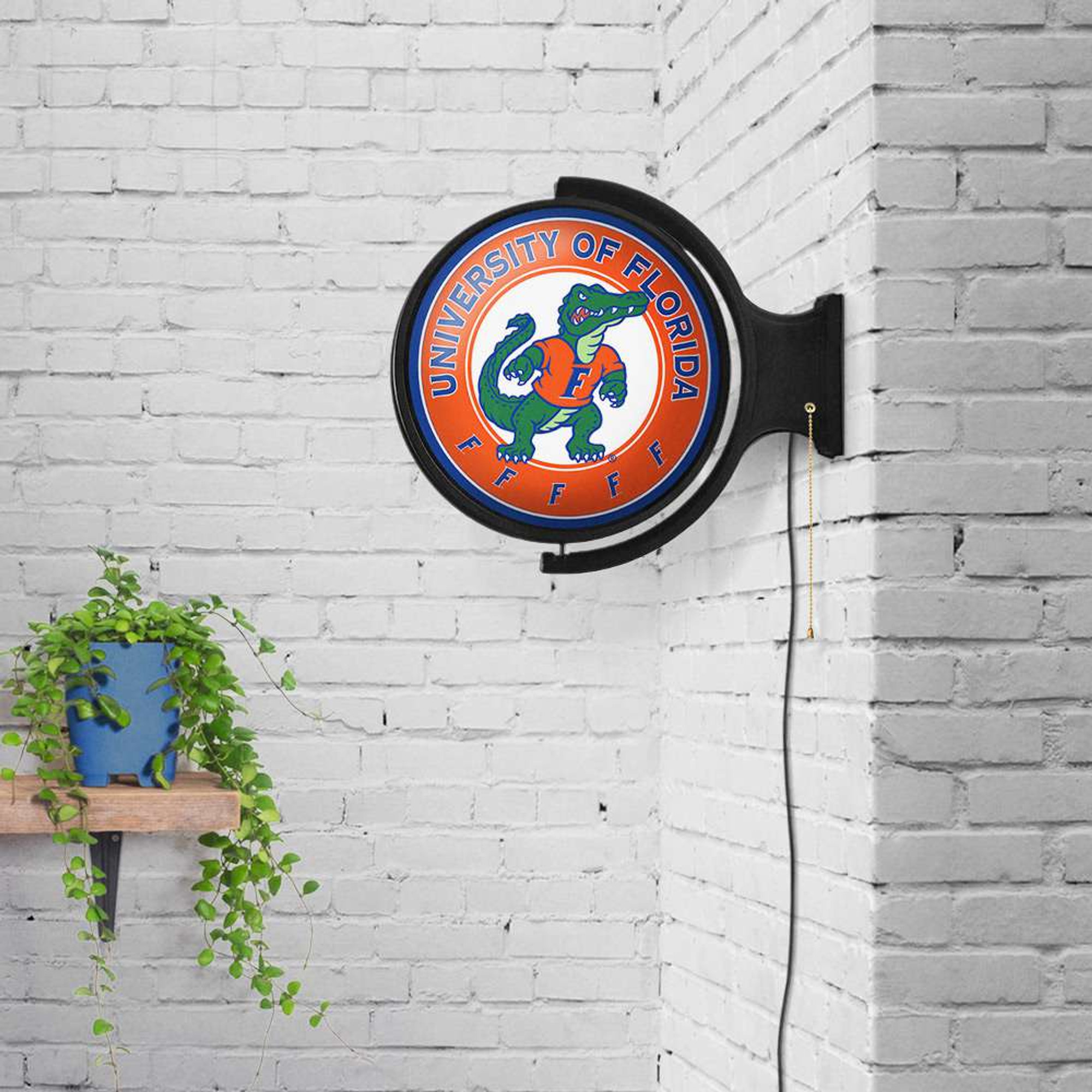 Florida Gators Albert Gator Original Round Rotating Lighted Wall Sign