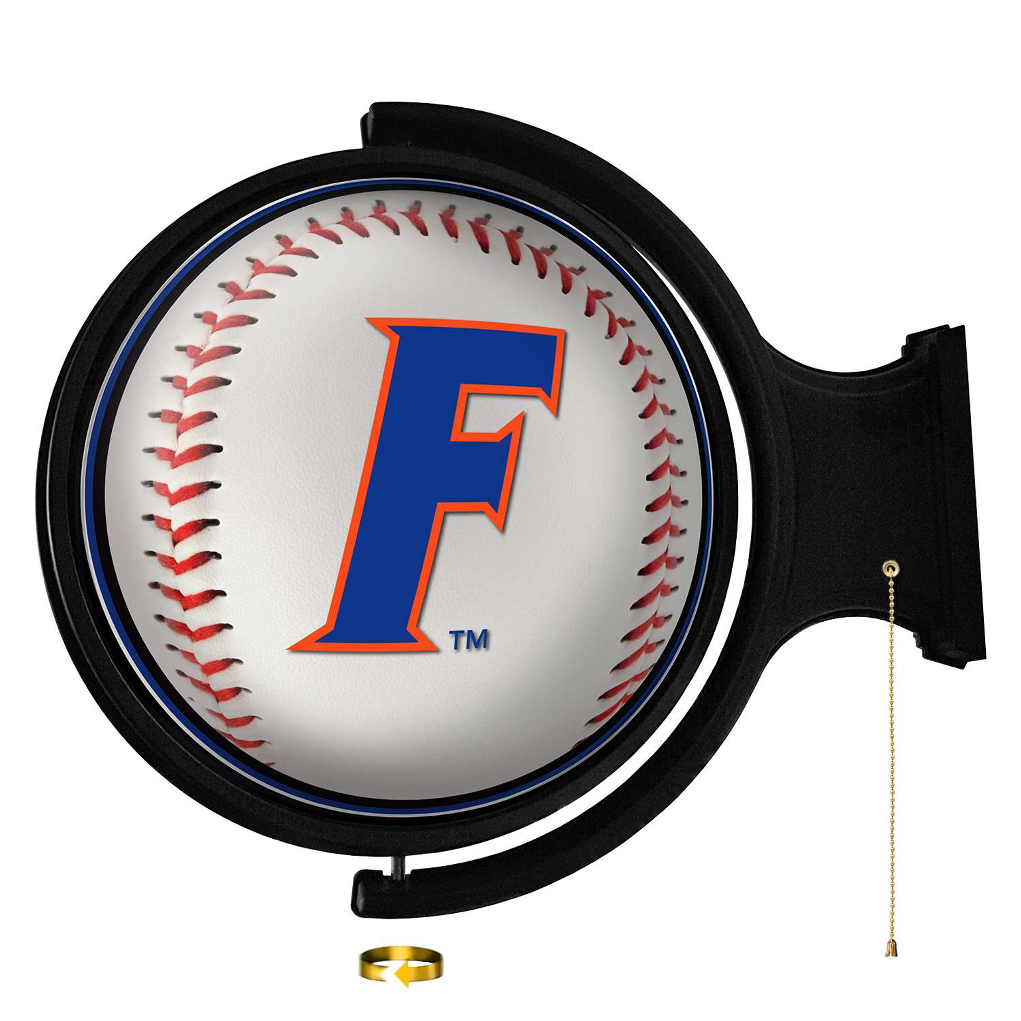 Florida Gators Baseball Round Rotating Lighted Wall Sign