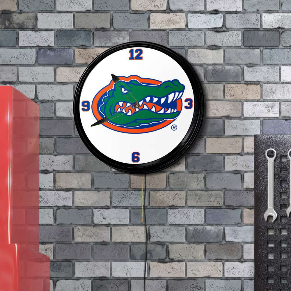 Florida Gators: Retro Lighted Wall Clock