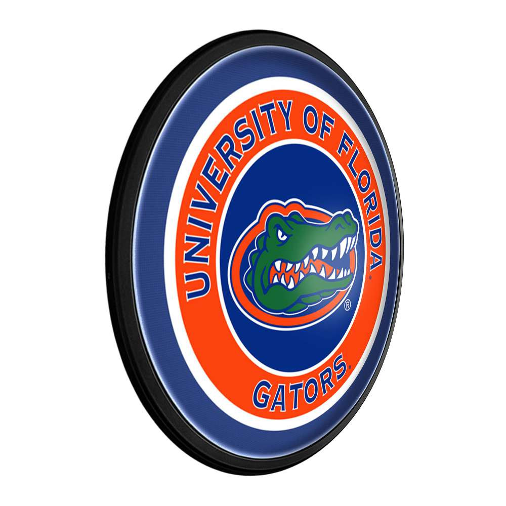 Florida Gators: Round Slimline Lighted Wall Sign