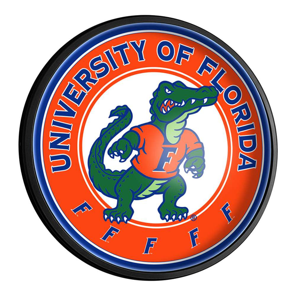 Florida Gators: Round Slimline Lighted Wall Sign
