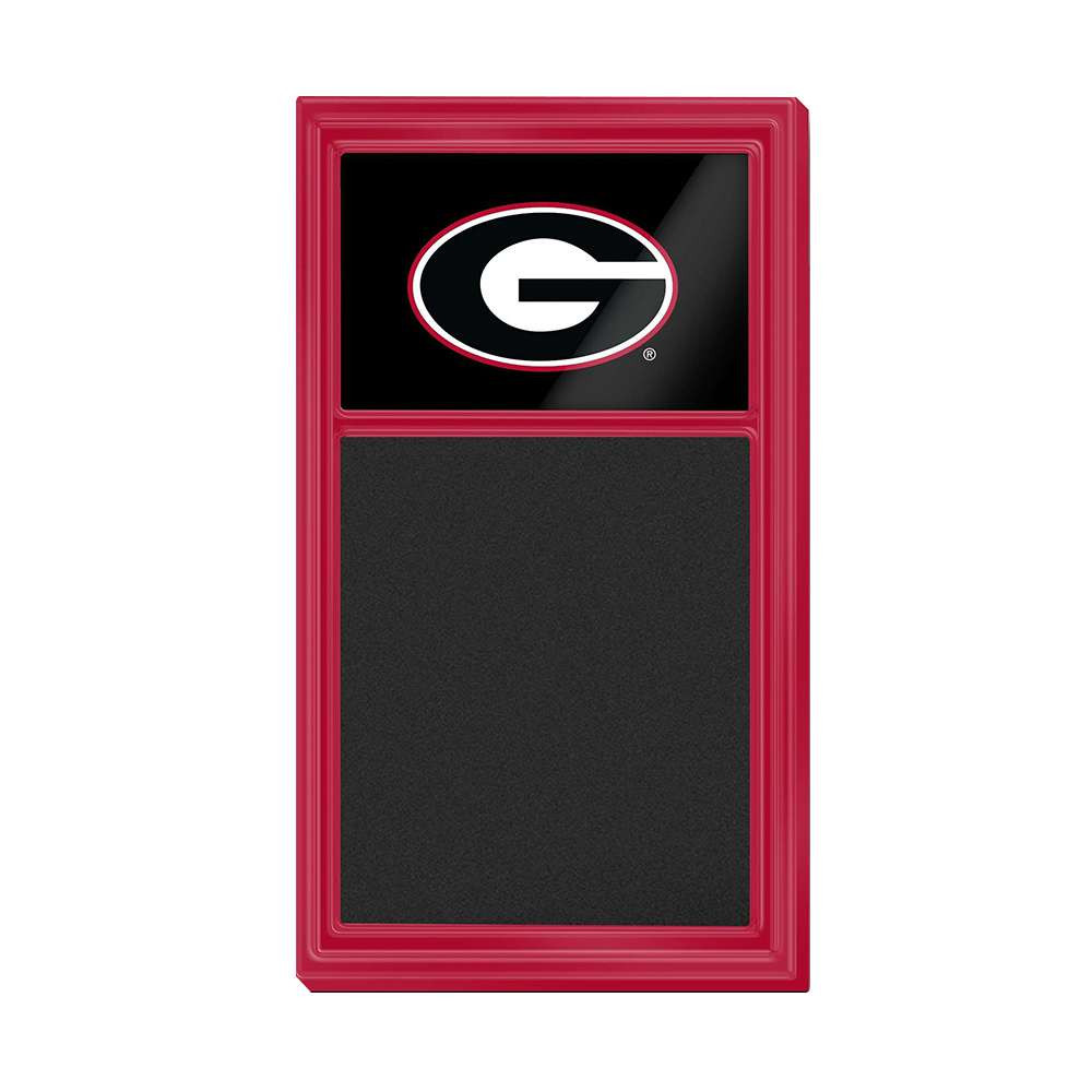Georgia Bulldogs: Chalk Note Board - Red Frame / Black