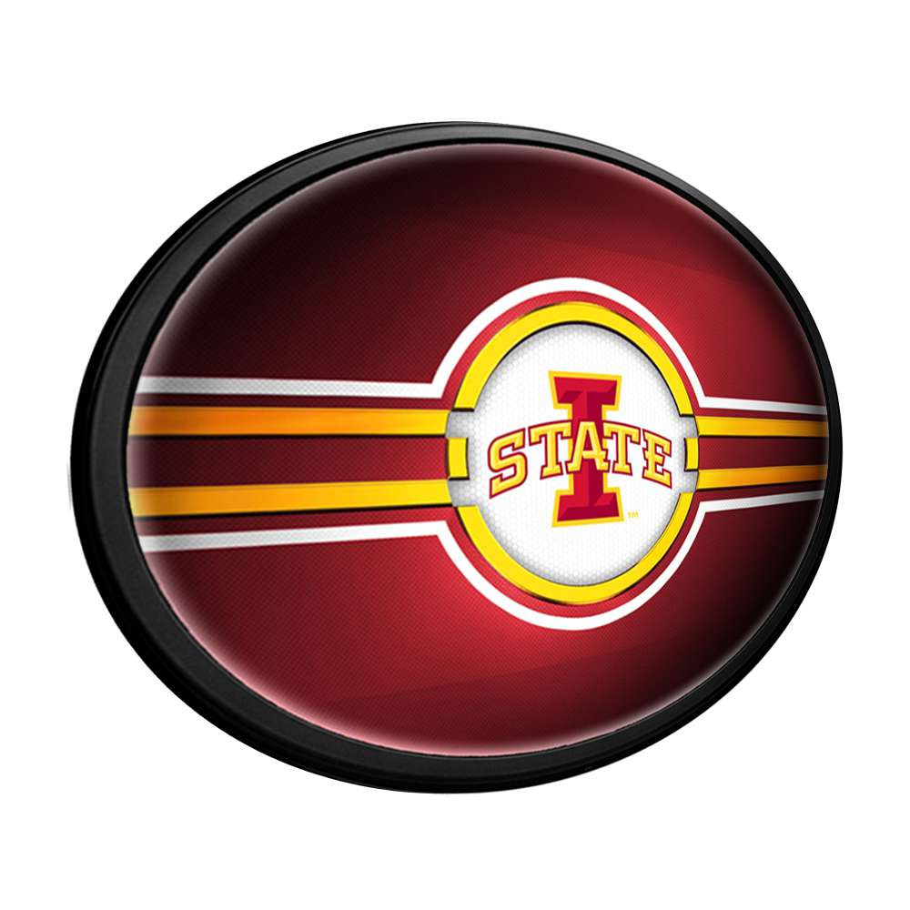 Iowa State Cyclones: Oval Slimline Lighted Wall Sign