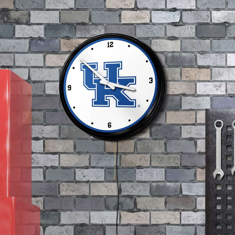 Kentucky Wildcats: Retro Lighted Wall Clock