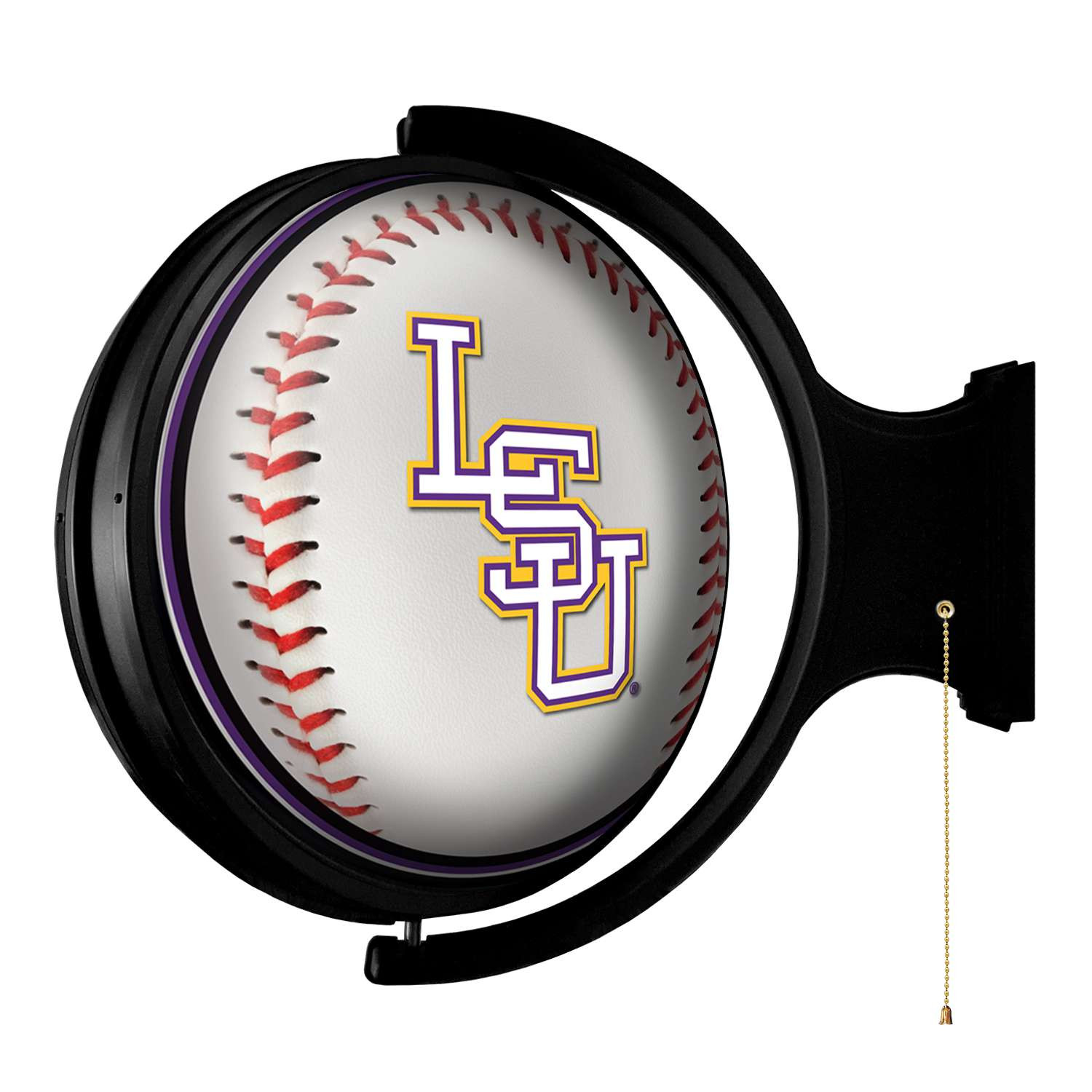 LSU Tigers: Baseball - Round Rotating Lighted Wall Sign