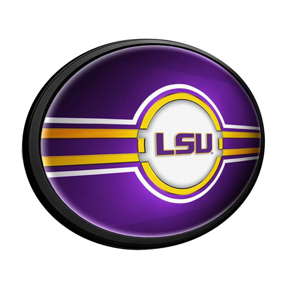 LSU Tigers: LSU - Oval Slimline Lighted Wall Sign