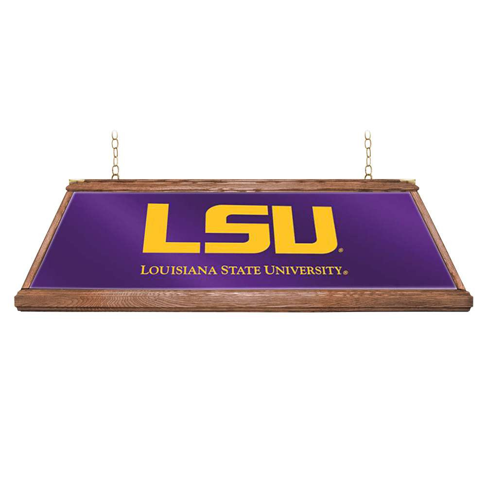 LSU Tigers: Premium Wood Pool Table Light