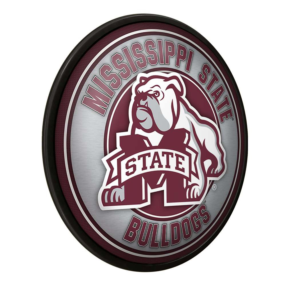 Mississippi State Bulldogs: Mascot - Modern Disc Wall Sign - Black