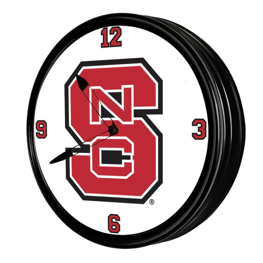 NC State Wolfpack: Retro Lighted Wall Clock
