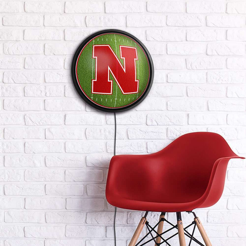 Nebraska Cornhuskers: On the 50 - Slimline Lighted Wall Sign