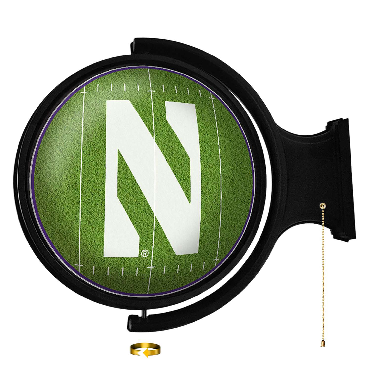 Northwestern Wildcats: On the 50 - Rotating Lighted Wall Sign