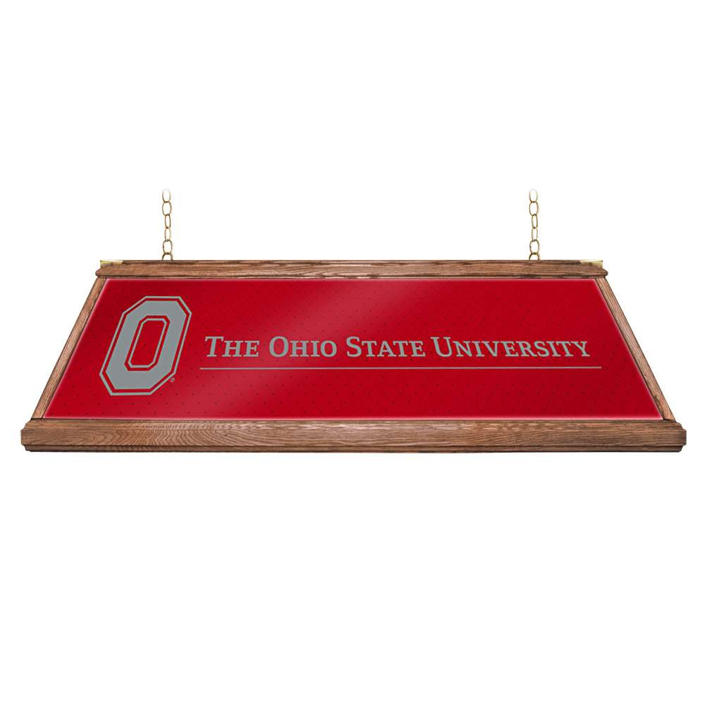 Ohio State Buckeyes: Premium Wood Pool Table Light