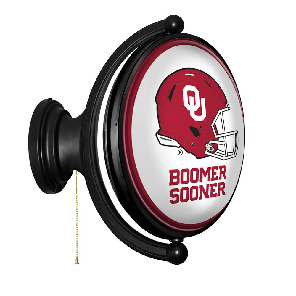 Oklahoma Sooners: Original Oval Rotating Lighted Wall Sign