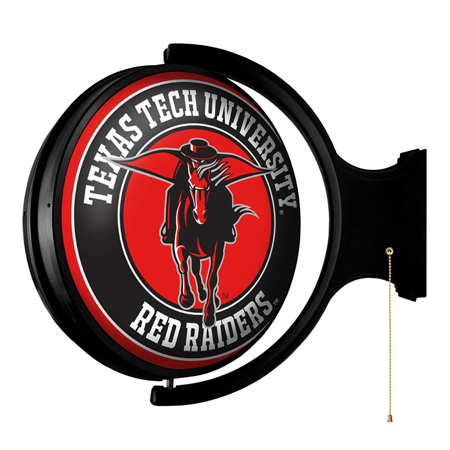 Texas Tech Red Raiders: Masked Rider - Original Round Rotating Lighted ...