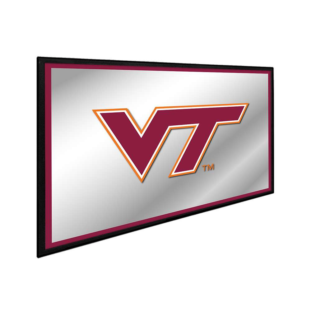 Virginia Tech Hokies: Framed Mirrored Wall Sign - Maroon Edge