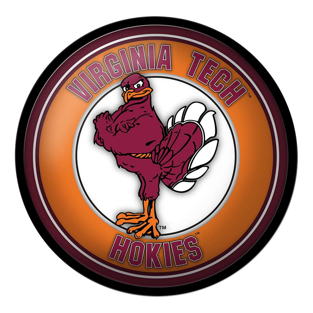 Virginia Tech Hokies: Mascot - Modern Disc Wall Sign - Black Frame
