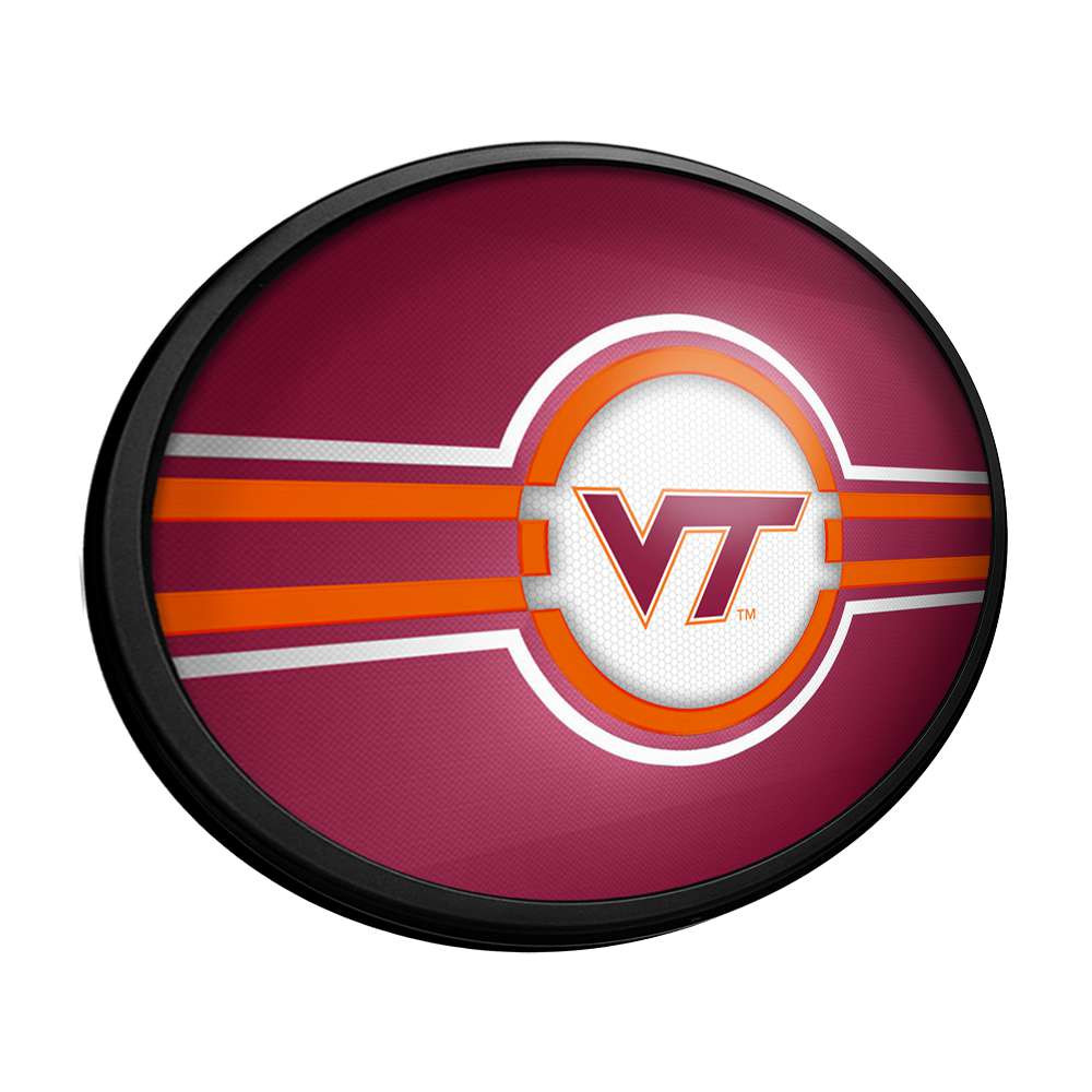 Virginia Tech Hokies: Oval Slimline Lighted Wall Sign