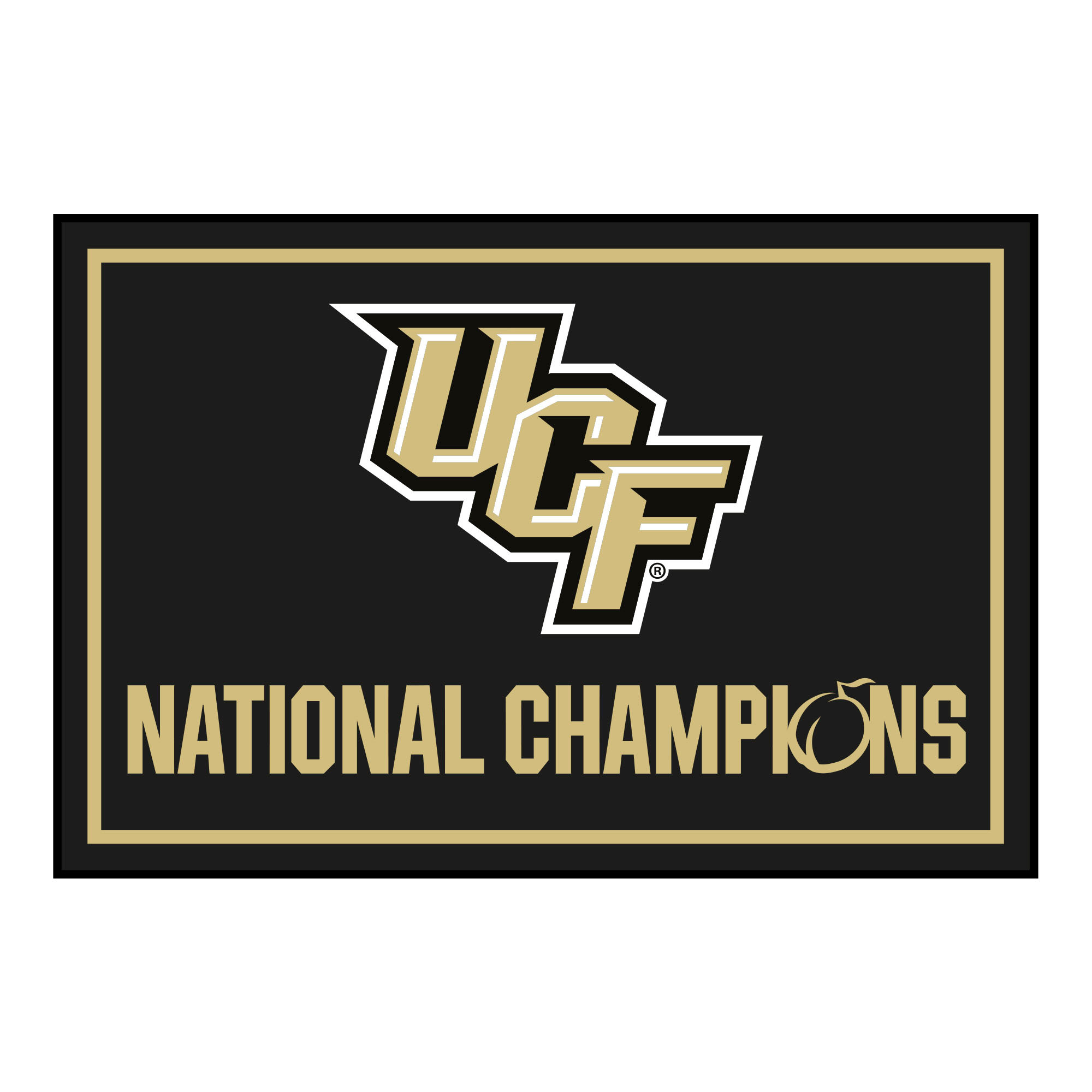 UCF Knights National Champions 5' x 8' Rug