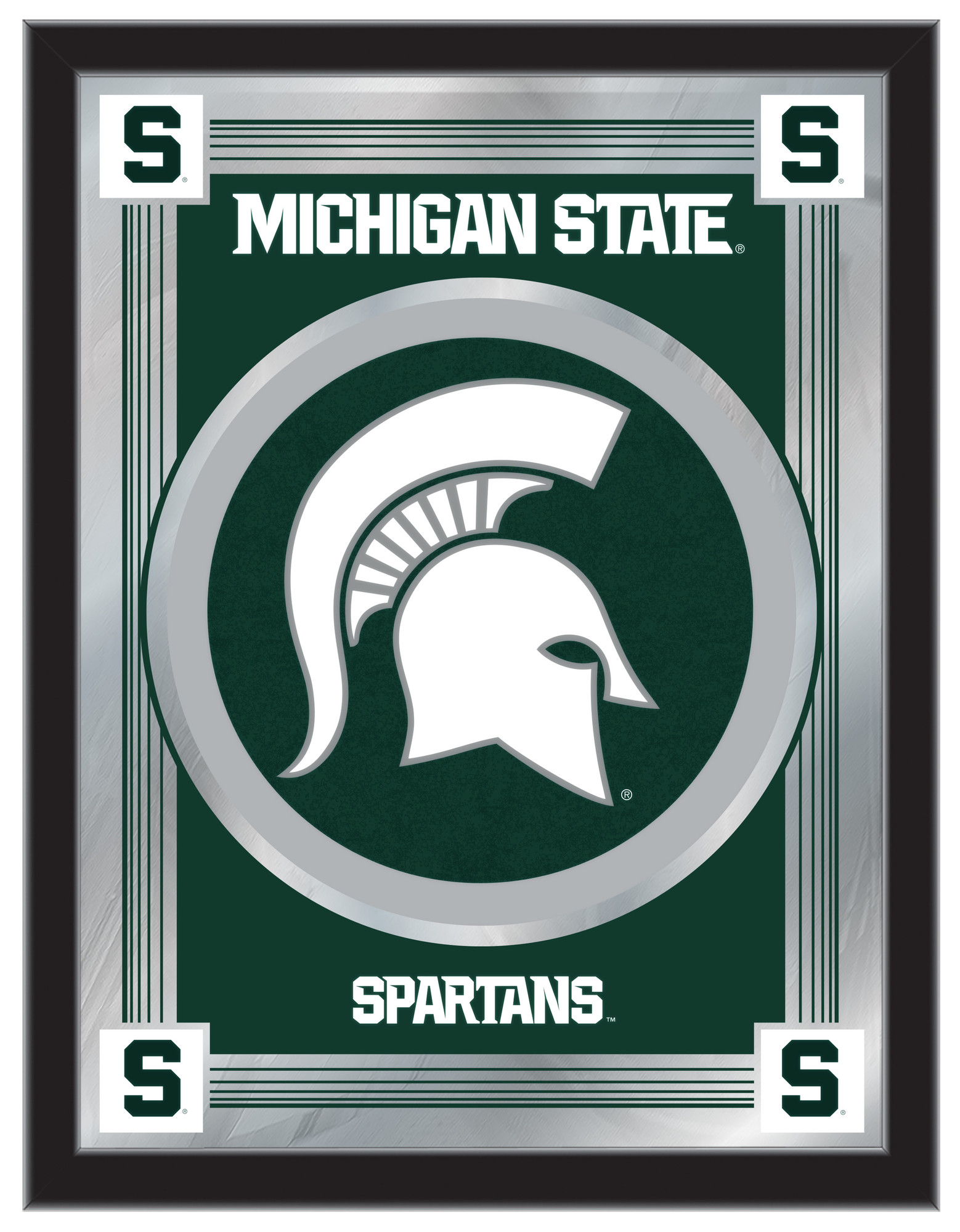 Michigan State Spartans Logo Wall Mirror