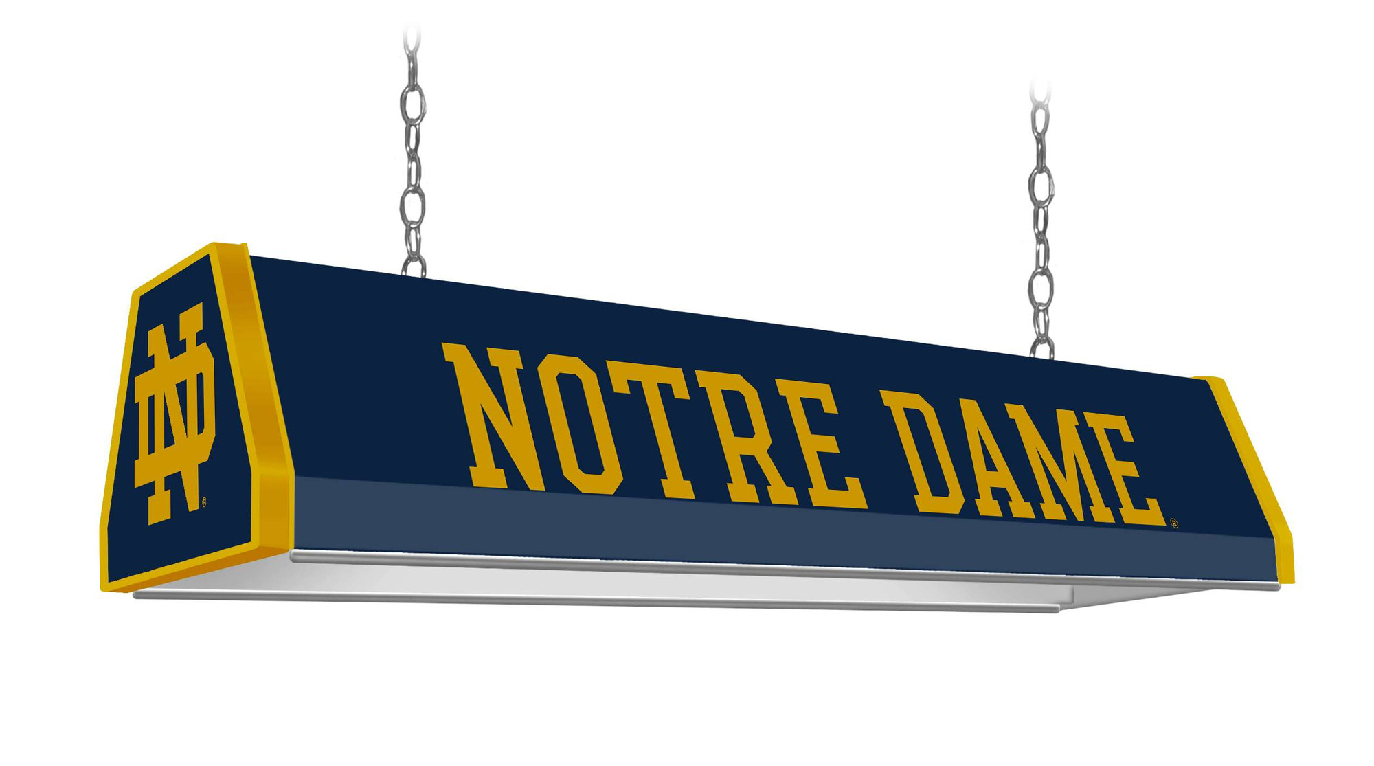 Notre Dame Fighting Irish: Standard Pool Table Light - Irish Blue / ND Cap