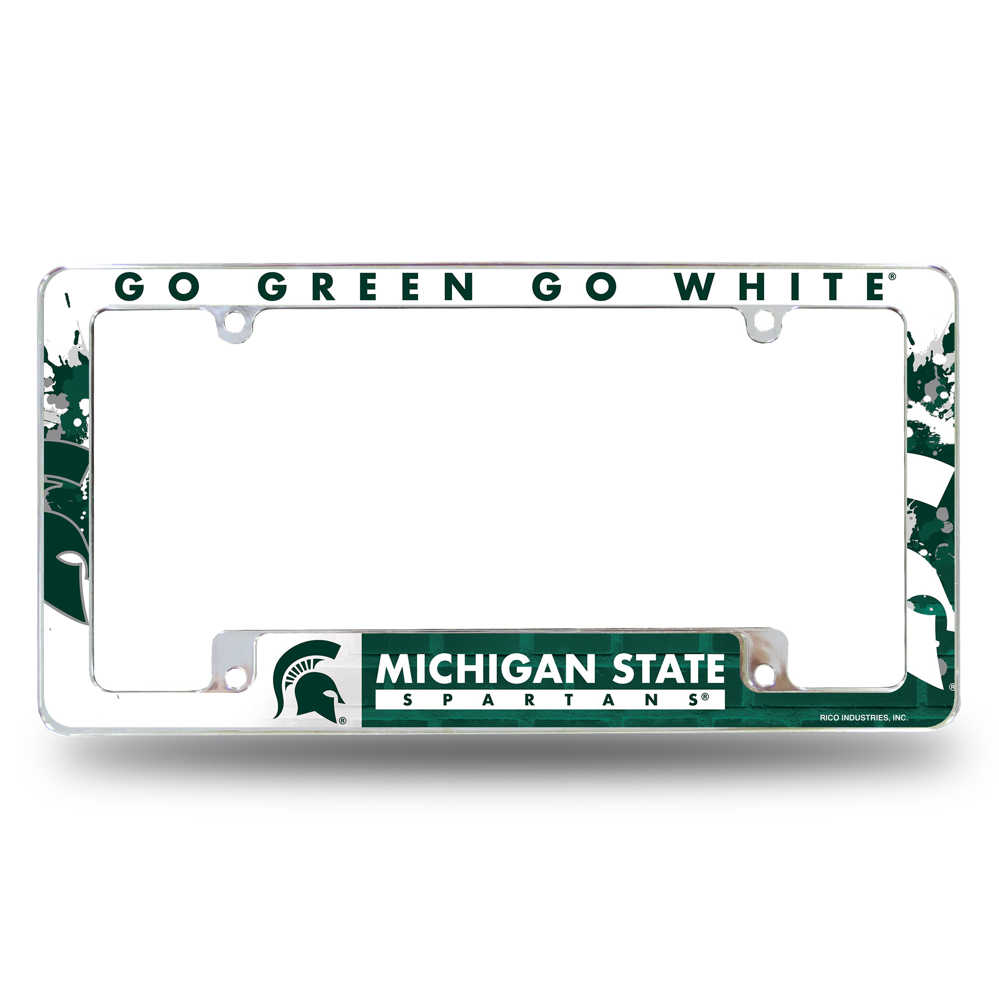 Michigan State Spartans Primary Chrome License Plate Frame