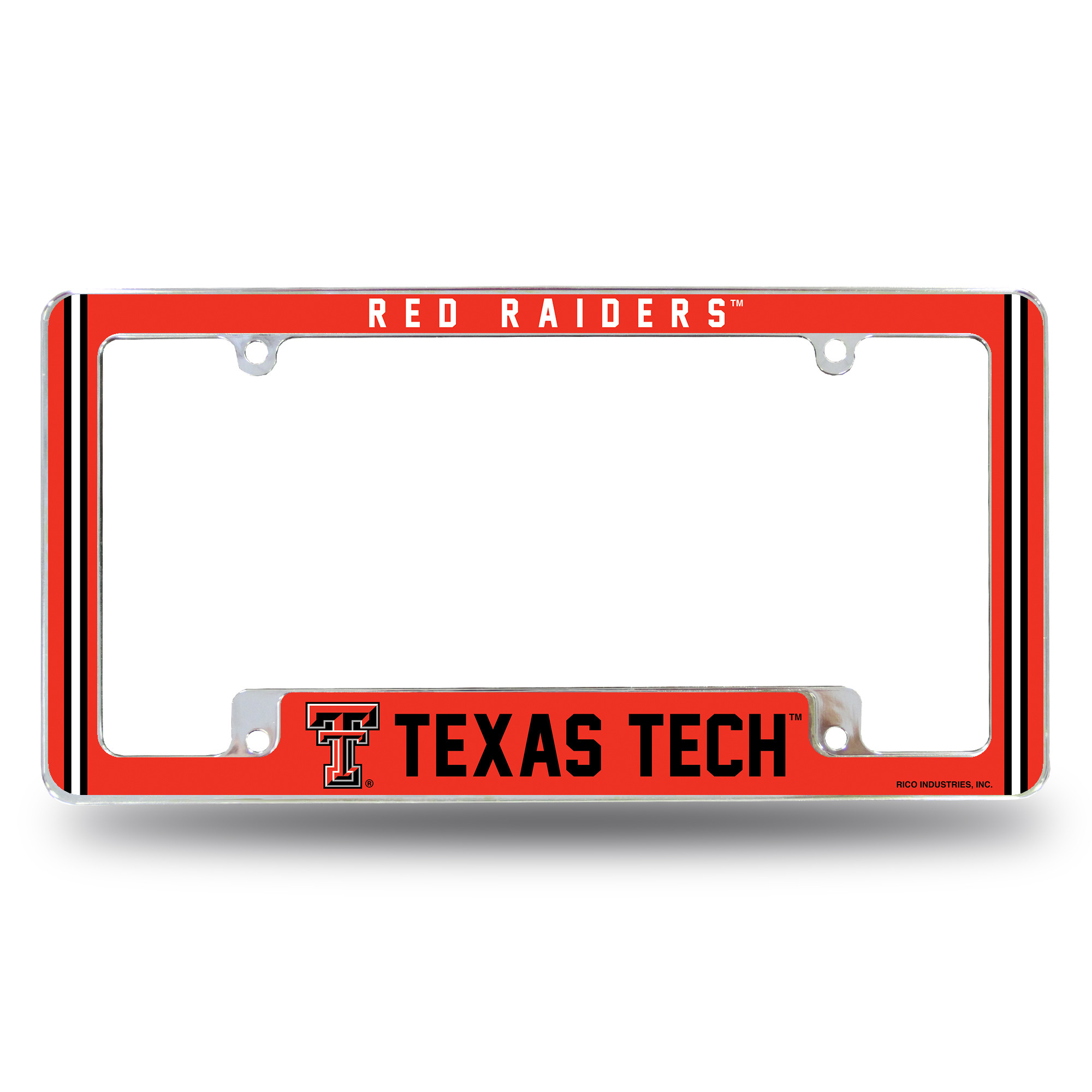 Texas Tech Red Raiders Classic Chrome License Plate Frame