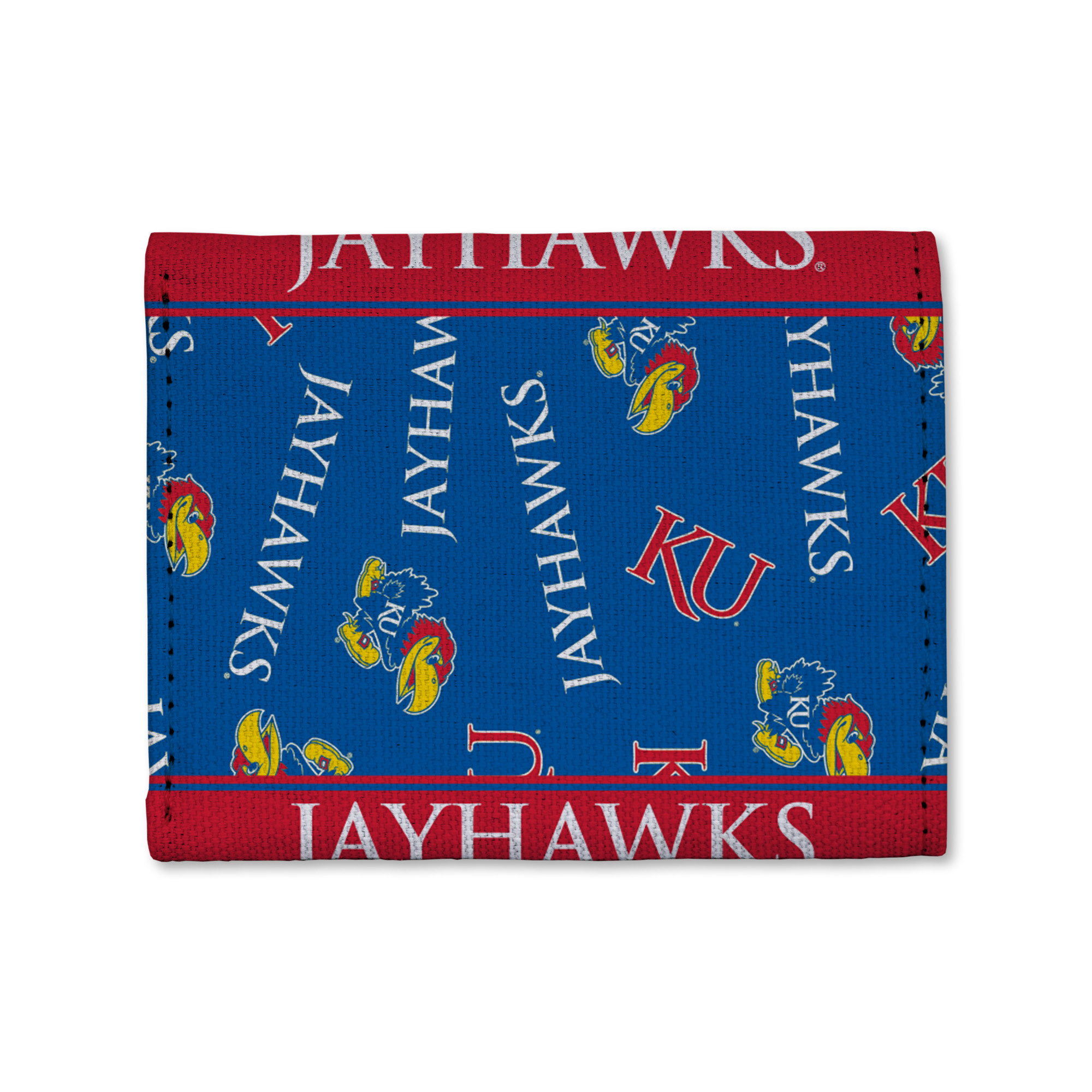 Kansas Jayhawks Canvas Trifold Wallet