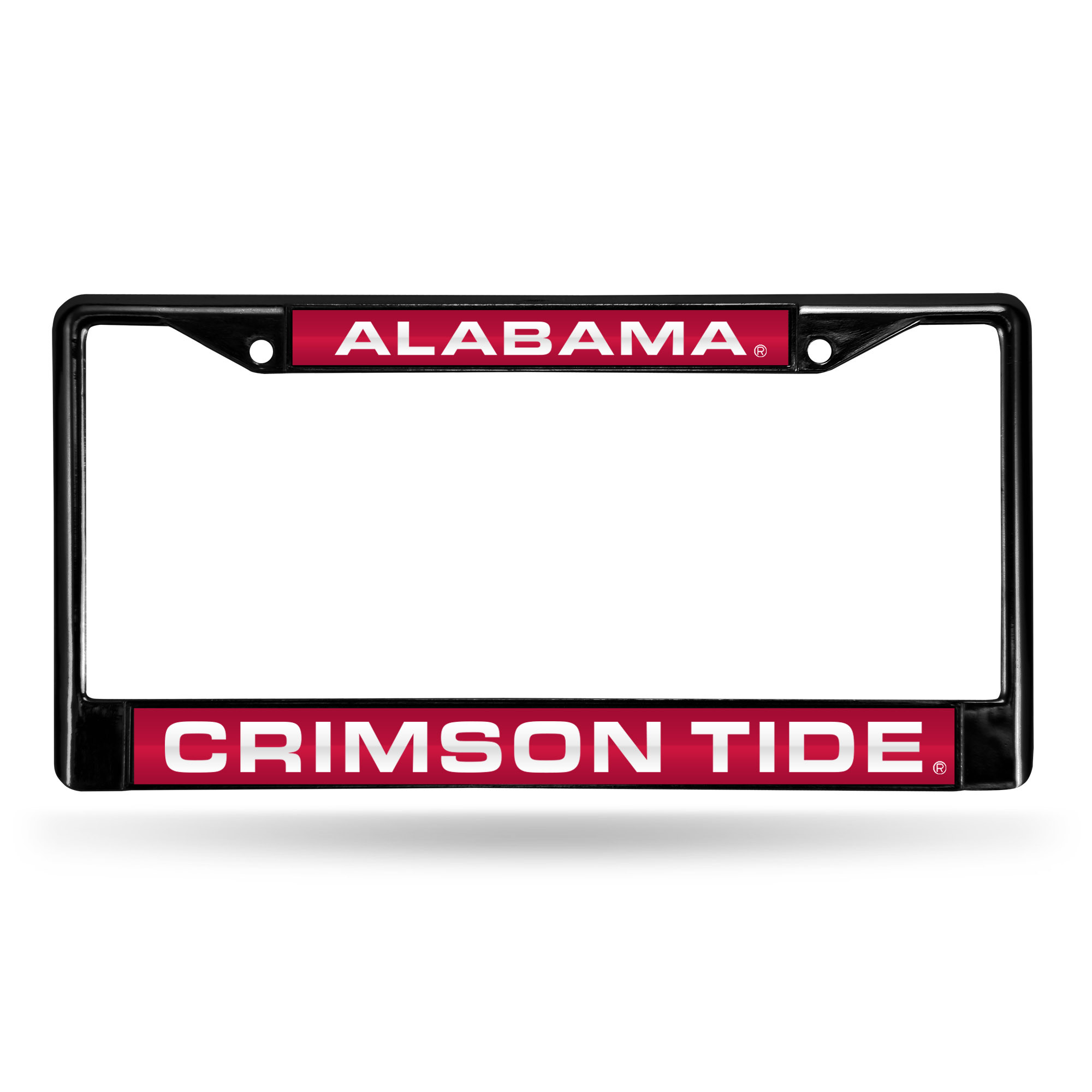 Alabama Crimson Tide Black Laser Cut Chrome Frame