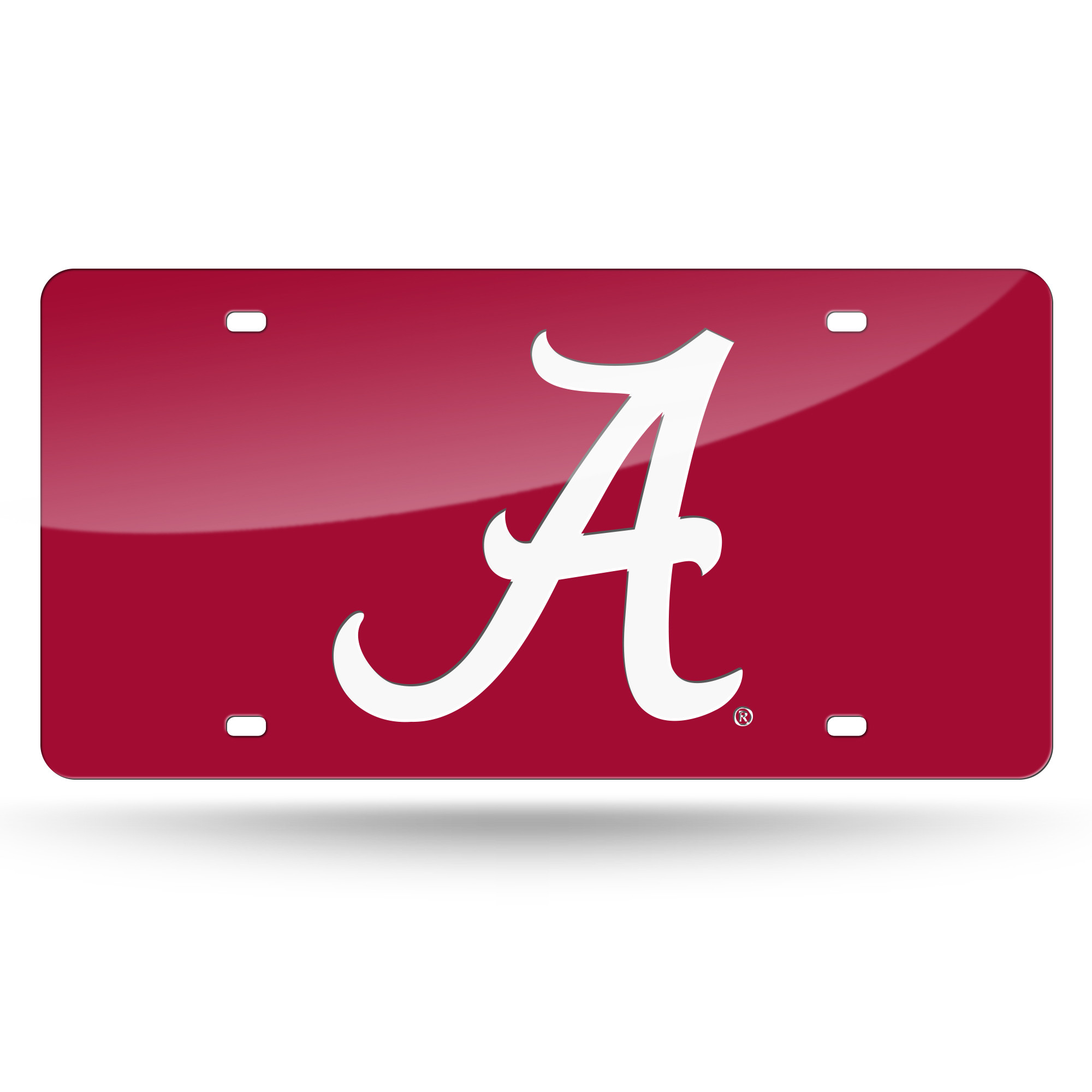 Alabama Crimson Tide Standard Red Laser Cut Tag