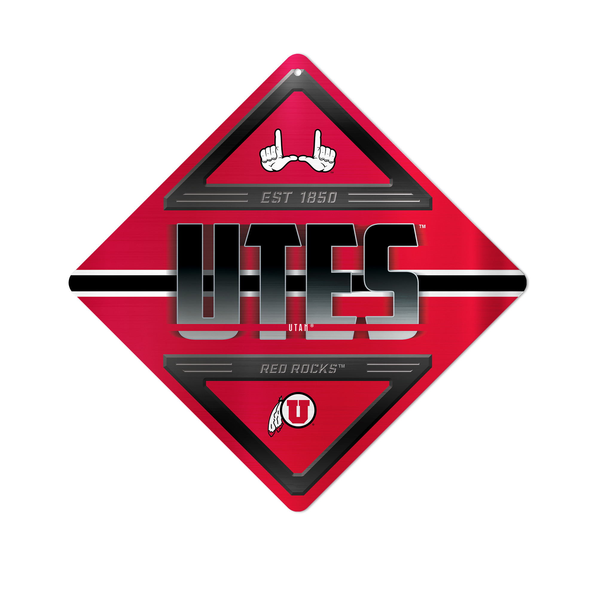 Utah Utes Metal Wall Sign