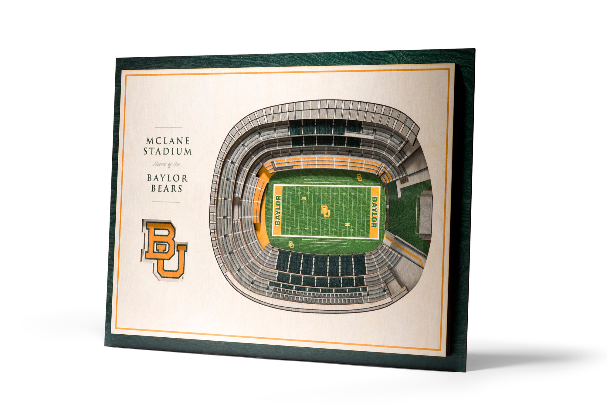 Baylor Bears 5-Layer StadiumView 3D Wall Art