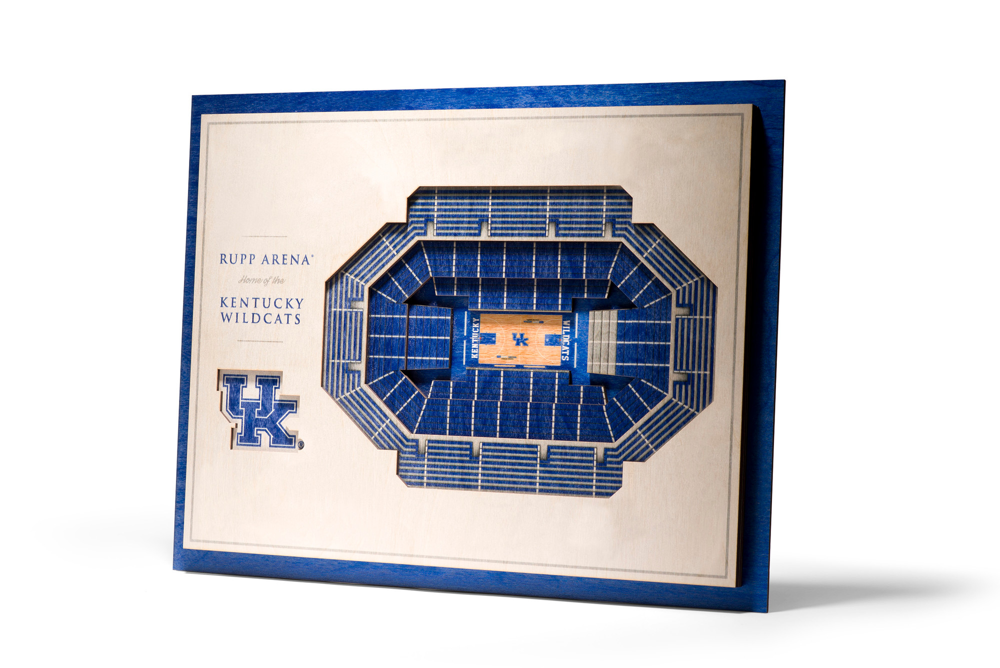 Kentucky Wildcats 5-Layer StadiumView 3D Wall Art