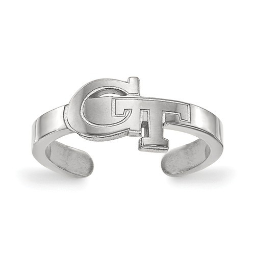 Georgia Tech Sterling Silver Toe Ring