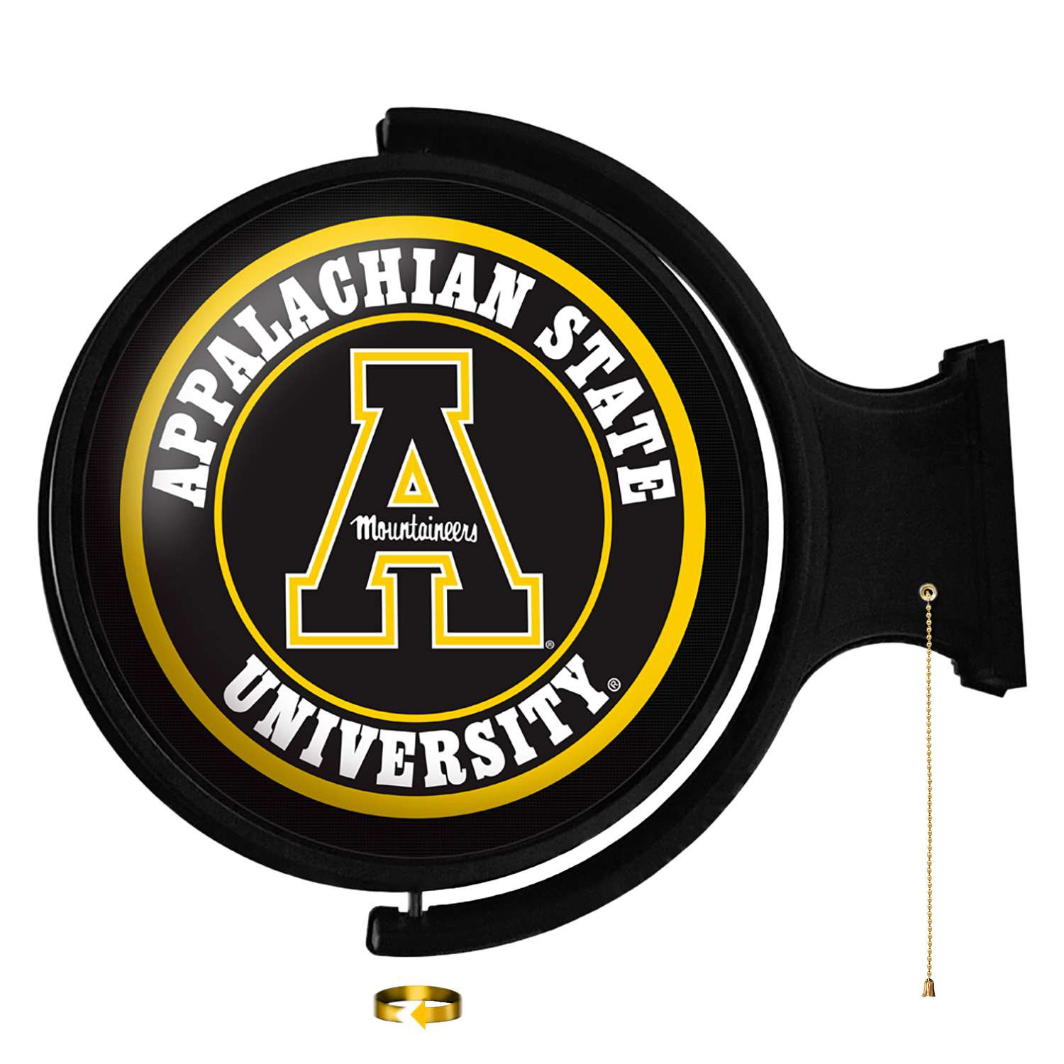 Appalachian State Mountaineers: Original Round Rotating Lighted Wall Sign