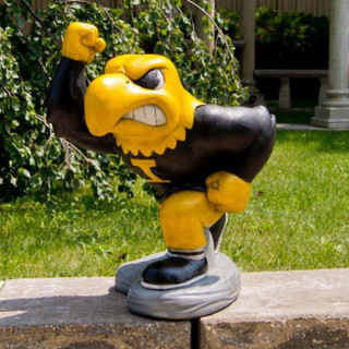 Iowa Hawkeyes Vintage Mascot Garden Statue