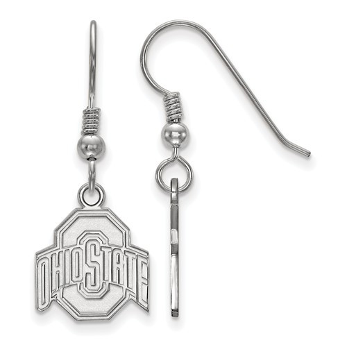 Ohio State Buckeyes Sterling Silver Dangle Earrings