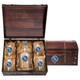 Kansas Jayhawks Decanter Chest Set | Heritage Pewter