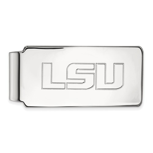 LSU Tigers Logo Sterling Silver Necklace