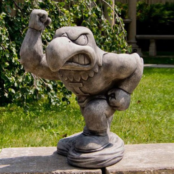 Iowa Hawkeyes Vintage Mascot Garden Statue