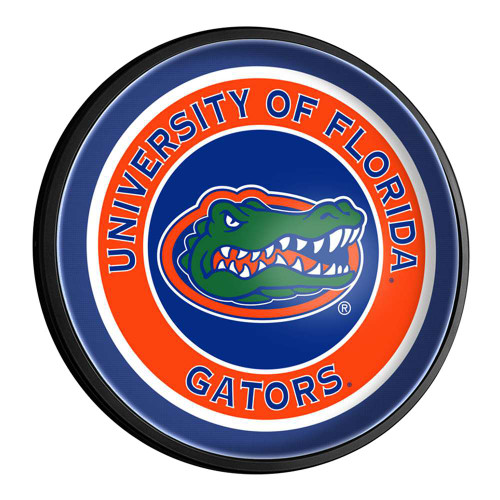Florida Gators: Round Slimline Lighted Wall Sign