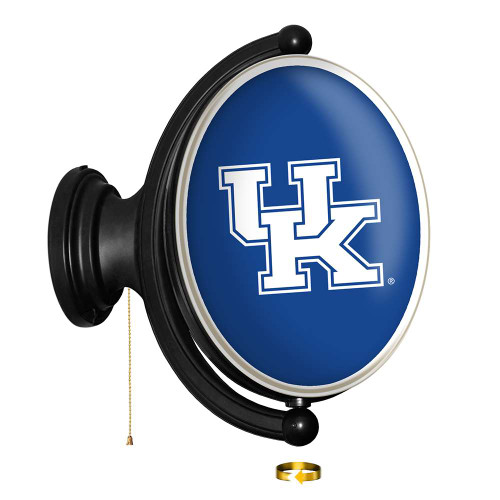 Kentucky Wildcats: Original Oval Rotating Lighted Wall Sign - Blue