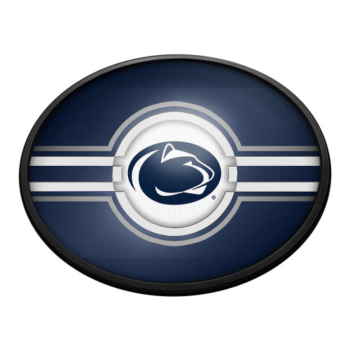 Penn State Nittany Lions: Oval Slimline Lighted Wall Sign - Blue